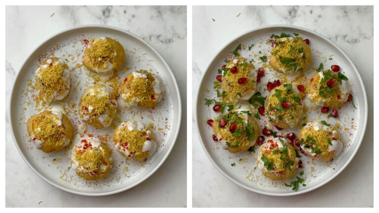 Dahi Puri | Dahi Sev Batata Puri - Indian Veggie Delight