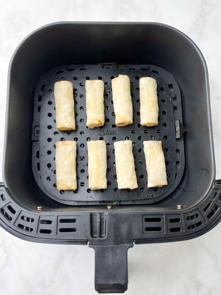 Air Fryer Frozen Spring Rolls - Indian Veggie Delight