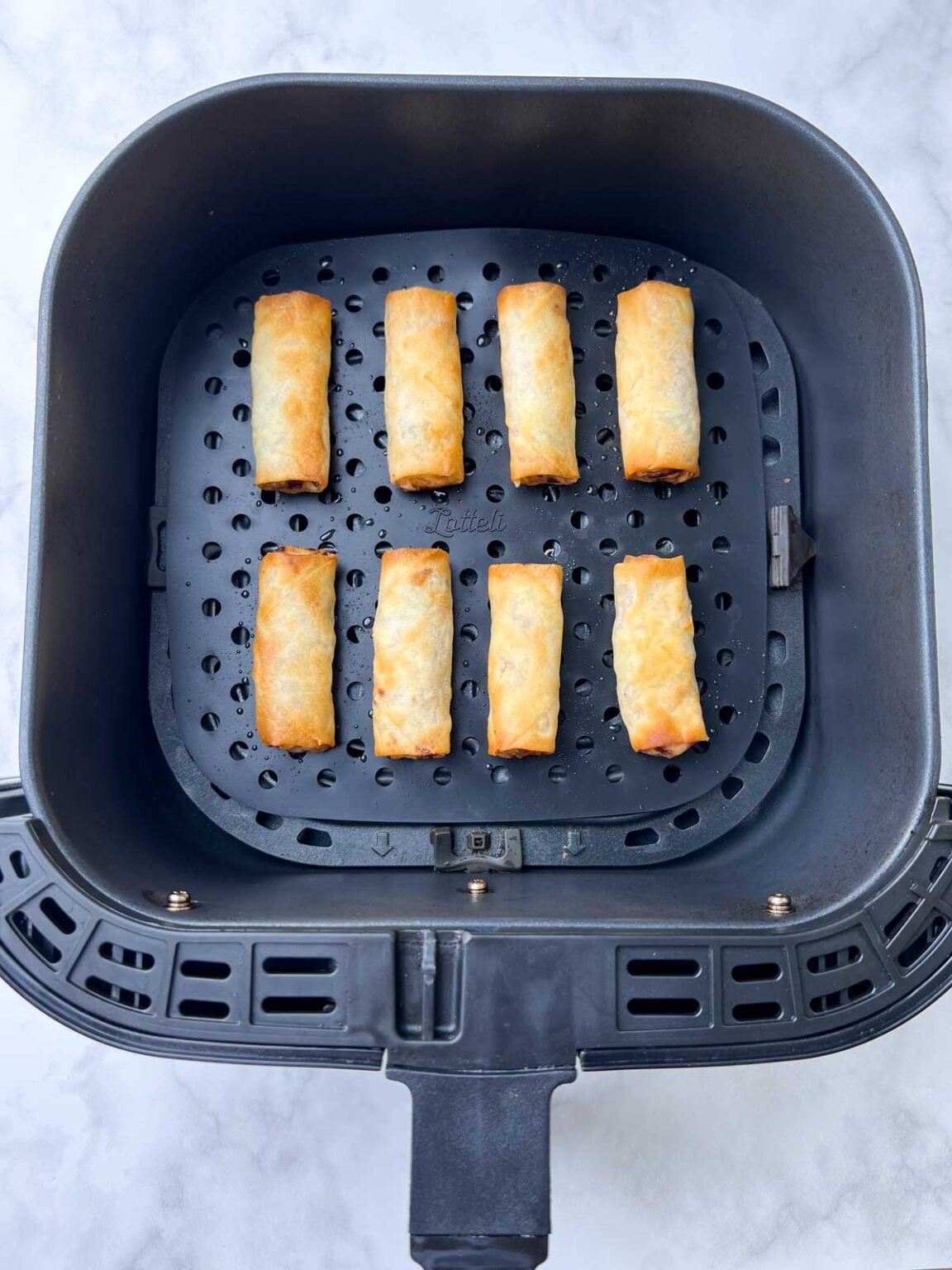 Air Fryer Frozen Spring Rolls - Indian Veggie Delight