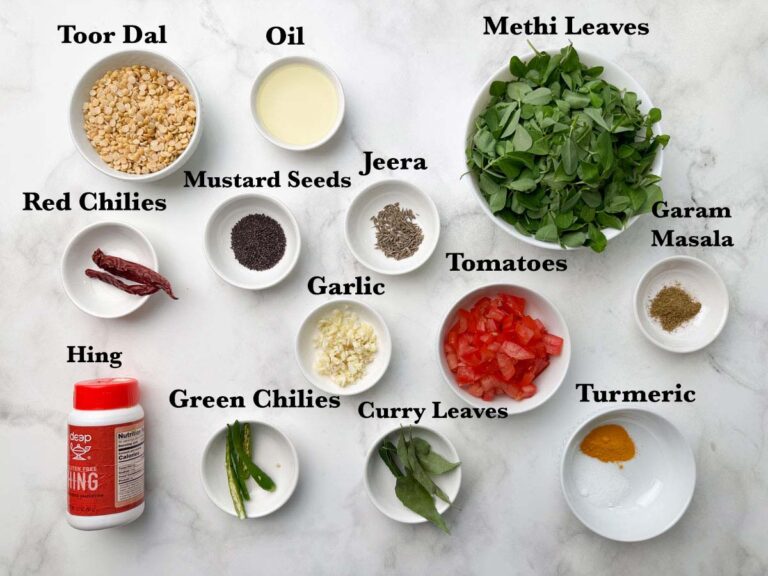 Methi Dal (Fenugreek Leaves Dal) - Indian Veggie Delight