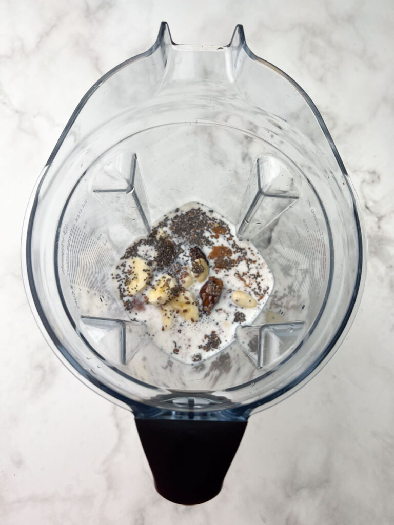 Ragi Banana Dates Smoothie - Indian Veggie Delight