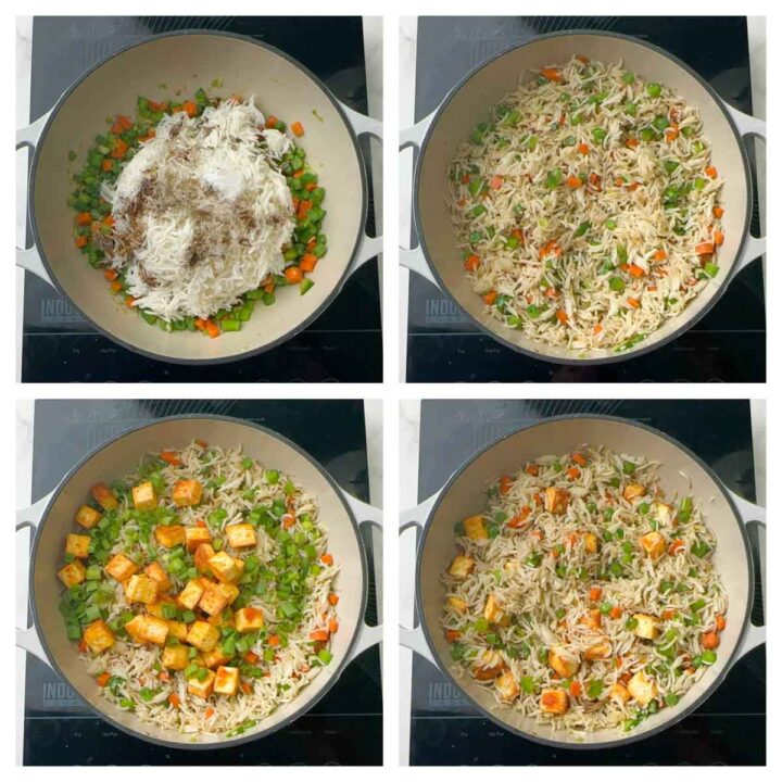 Paneer Fried Rice (Indian Chinese Style) - Indian Veggie Delight