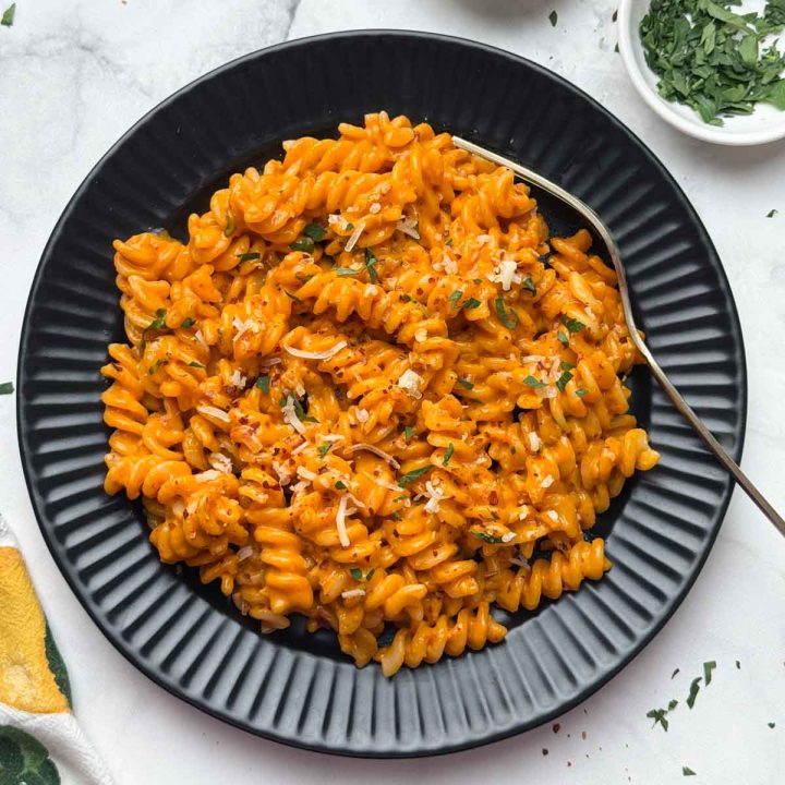 Creamy Gochujang Pasta - Indian Veggie Delight