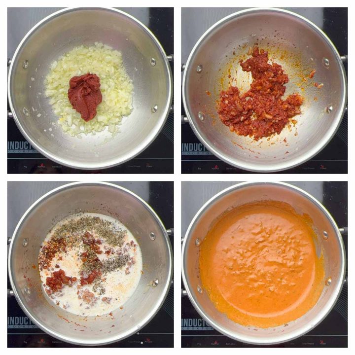Easy Creamy Tomato Pasta (Using Tomato Paste) - Indian Veggie Delight